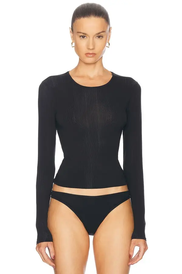 NEGATIVE UNDERWEAR Whipped Long Sleeve - Black