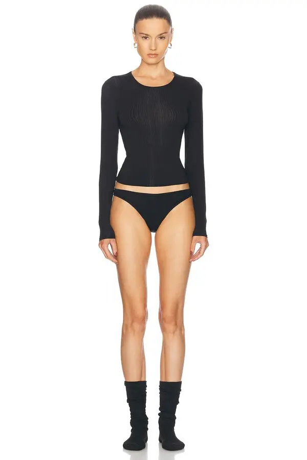 NEGATIVE UNDERWEAR Whipped Long Sleeve - Black