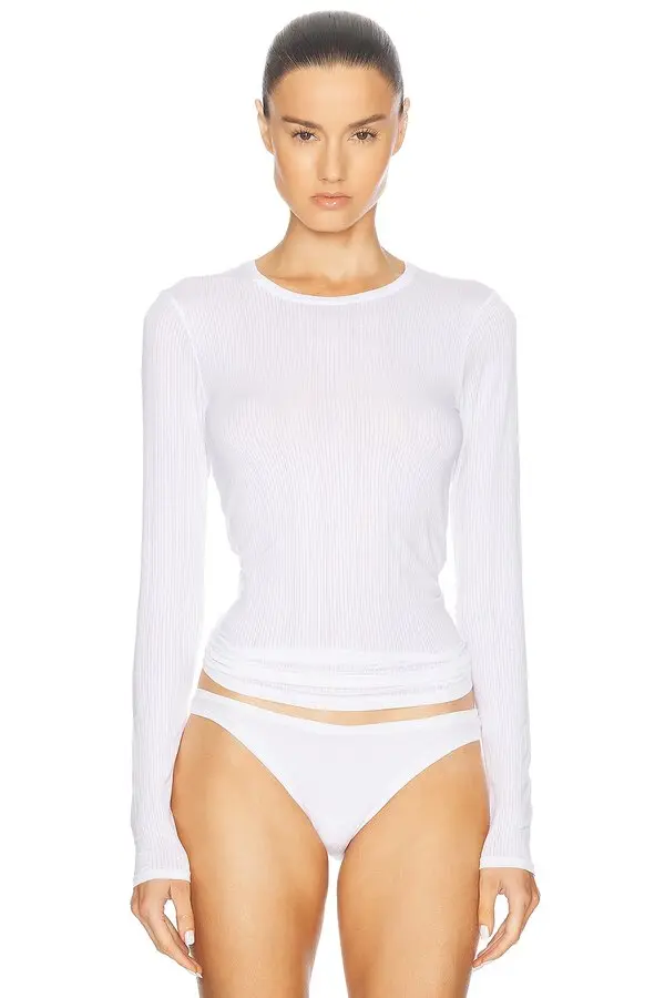NEGATIVE UNDERWEAR Whipped Long Sleeve - White
