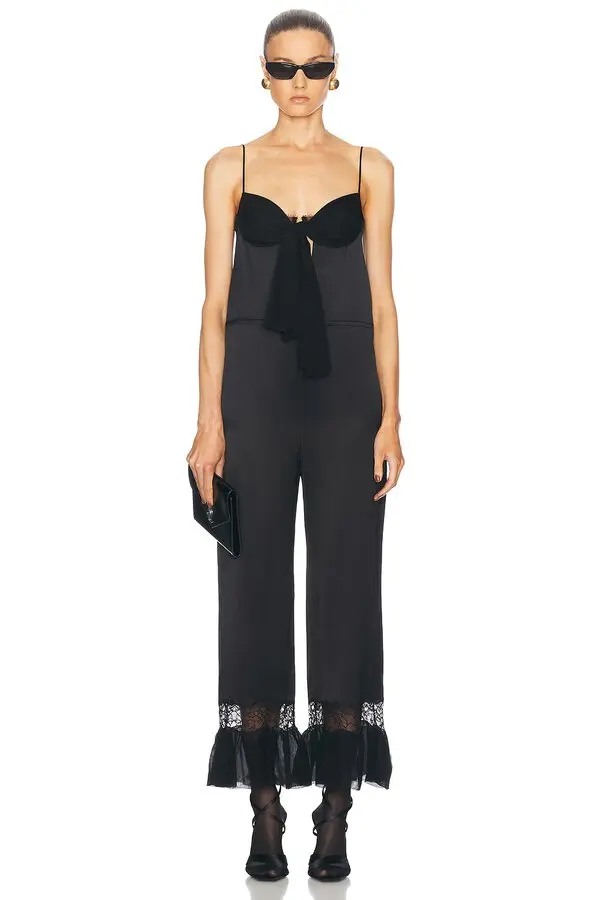 Saint Laurent Flare Leg Jumpsuit