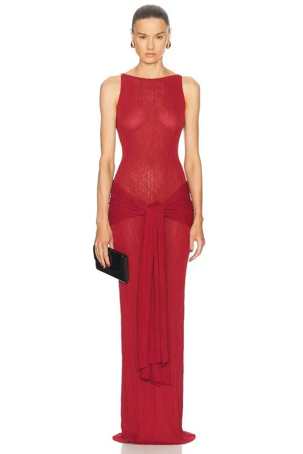 AYA MUSE Sponde Dress - Red