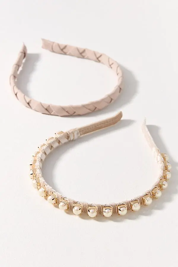 Anthropologie Embellished Headbands, Set Of 2 In Grey - 29  display picture 2