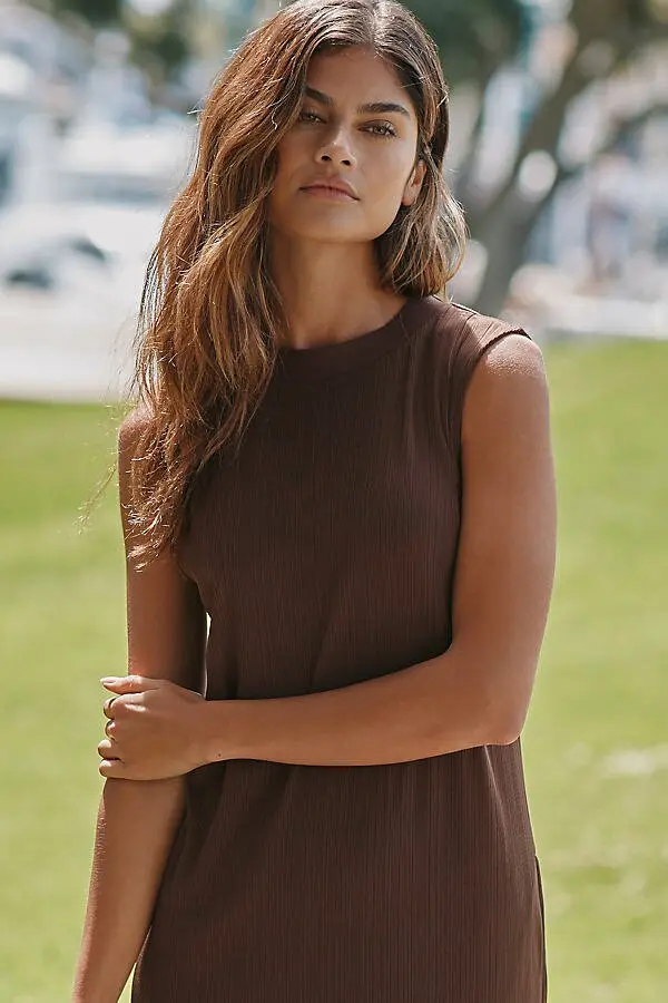 Varley Kayla Midi Dress In Brown - 41% Off | Editorialist