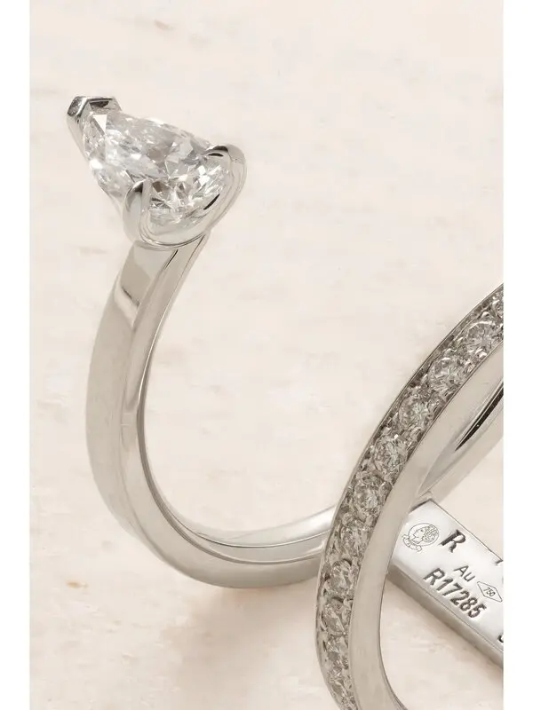 REPOSSI Serti Sur Vide 18-karat White Gold Diamond Ring