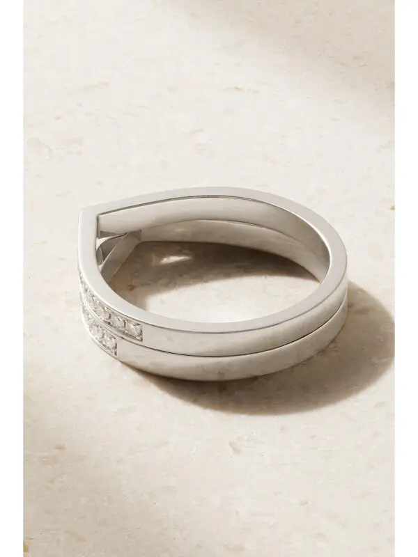 REPOSSI Antifer 18-karat White Diamond Ring - Silver