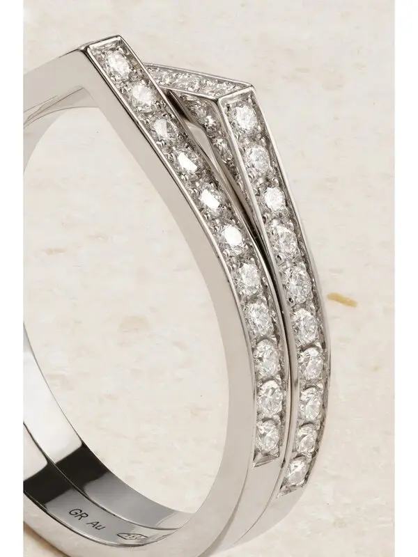 REPOSSI Antifer 18-karat White Diamond Ring - Silver