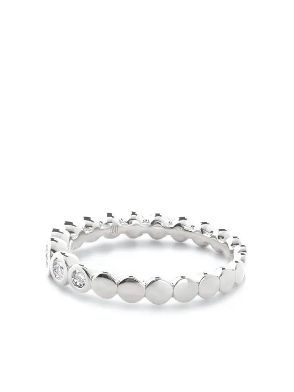 Monica Vinader Graduated Half Eternity Ring - Silver