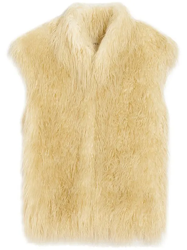Apparis Laila Faux-fur Gilet - Neutrals