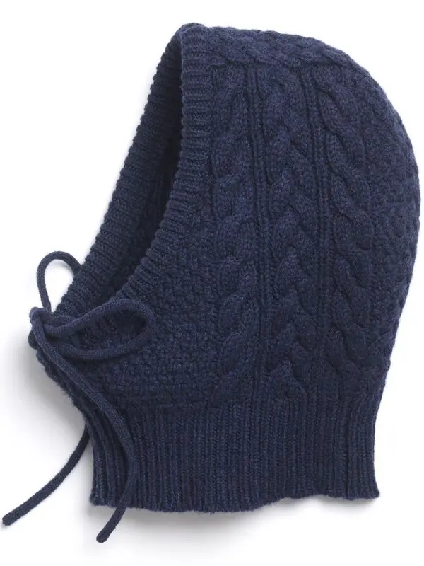BARRIE Cashmere Balaclava - Blue