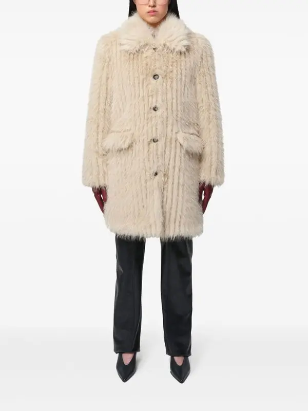 Apparis Long-collar Faux-fur Coat