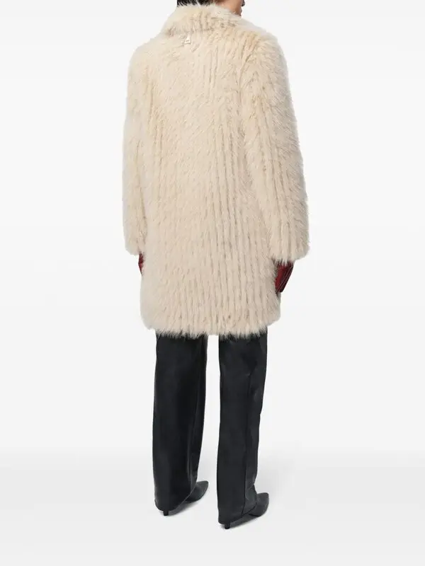 Apparis Long-collar Faux-fur Coat