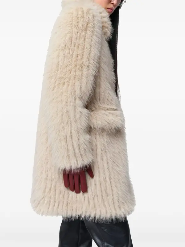 Apparis Long-collar Faux-fur Coat