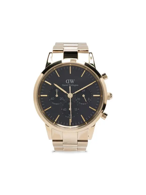 DANIEL WELLINGTON Iconic Chronograph Link 42mm - Black