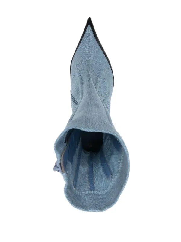 MUGLER 95mm Bi-colour Ankle Boots