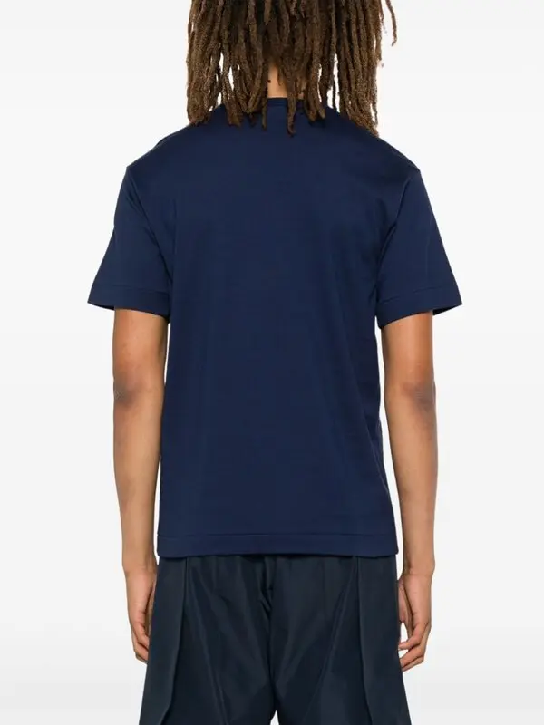 Play Comme Des Garcon Logo-print T-shirt - Blue