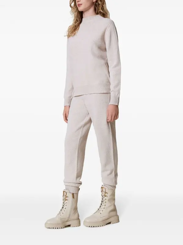 TWINSET Knitted Track Pants - Neutrals