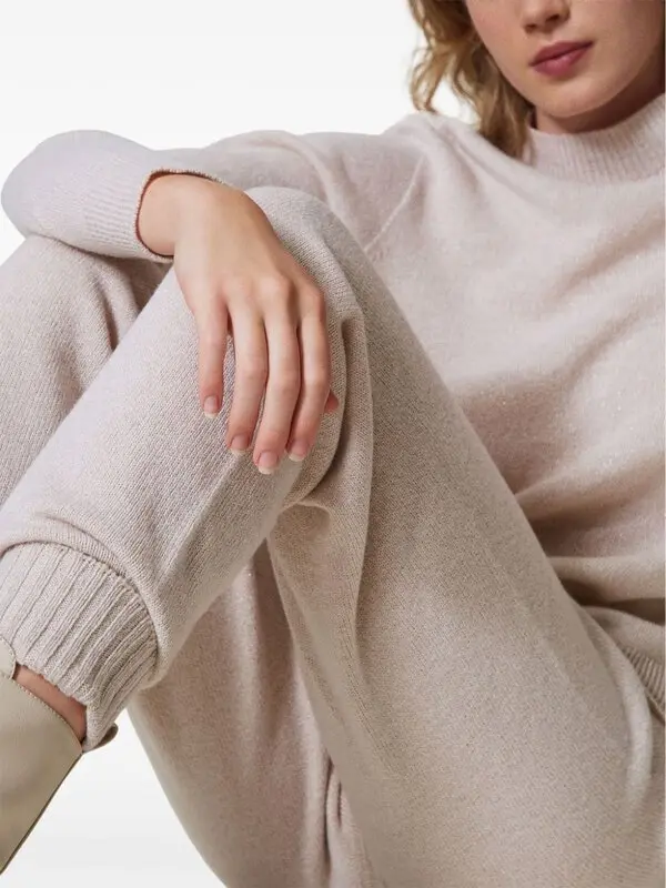 TWINSET Knitted Track Pants - Neutrals