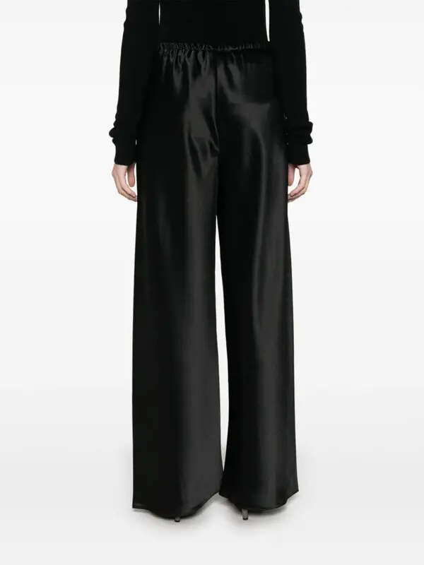 Almada Label Bias Satin Trousers