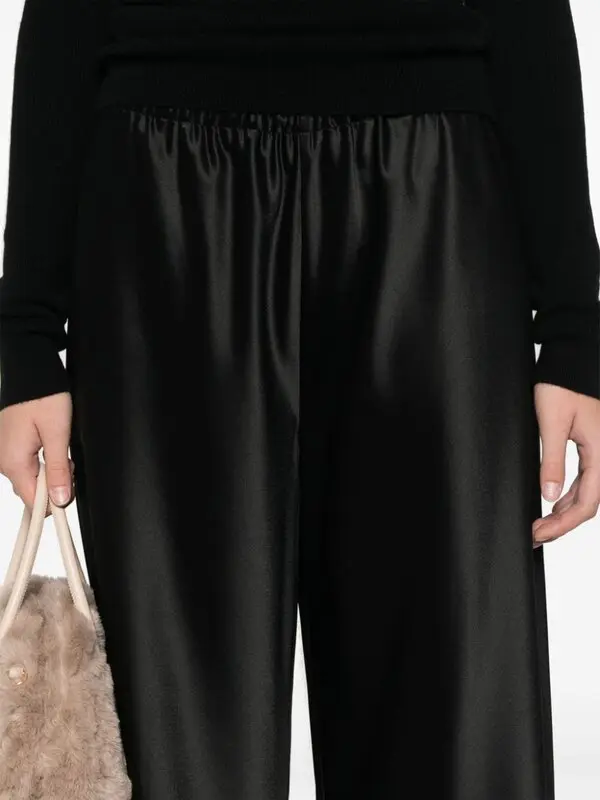 Almada Label Bias Satin Trousers