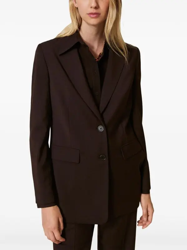 TWINSET Logo-plaque Blazer - Brown