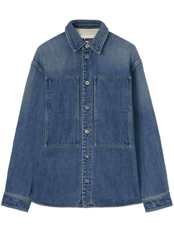 JIL SANDER Drop-shoulder Denim Shirt