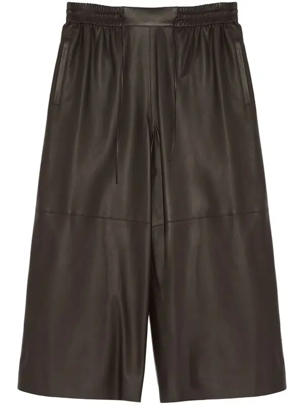 YVES SALOMON Leather Culottes - Brown