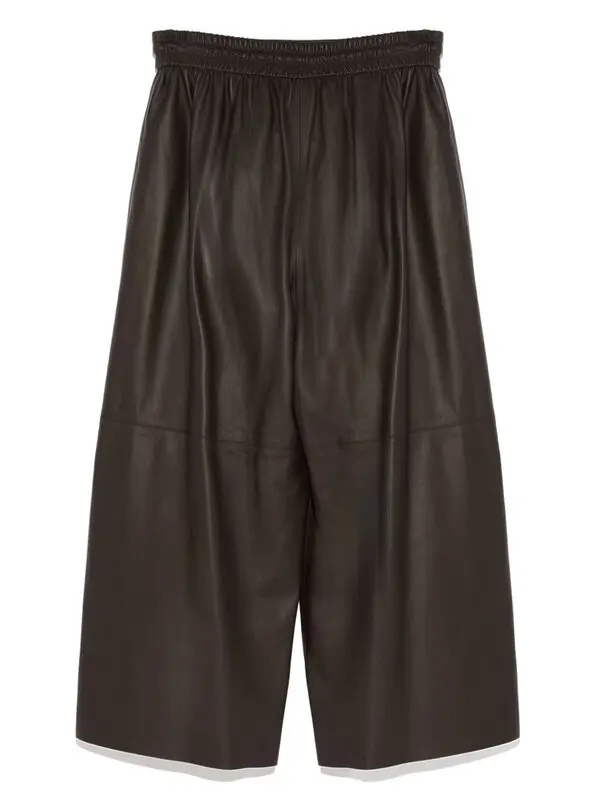 YVES SALOMON Leather Culottes - Brown