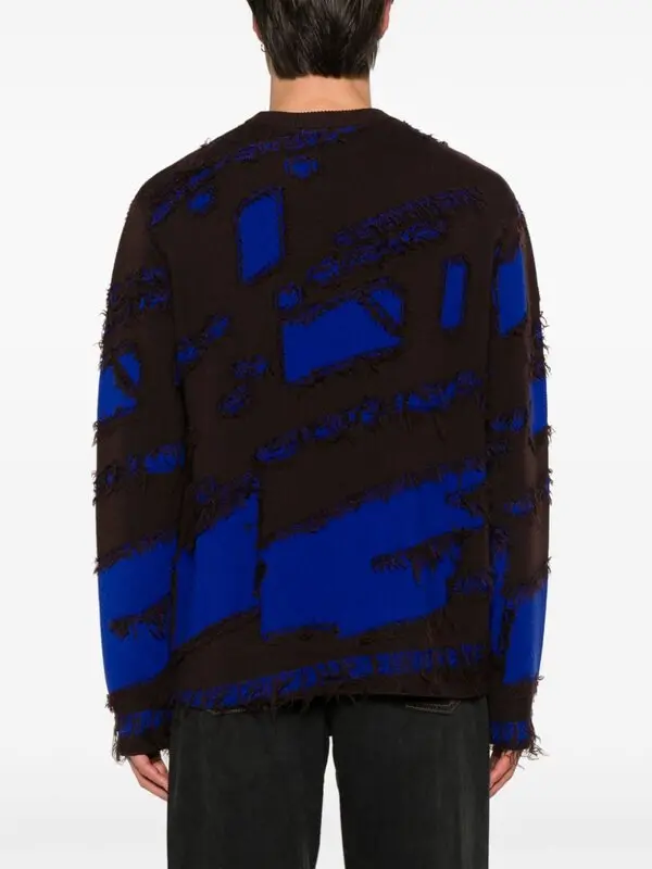 A-COLD-WALL* Frontage Knit Crew Neck Sweater - Blue