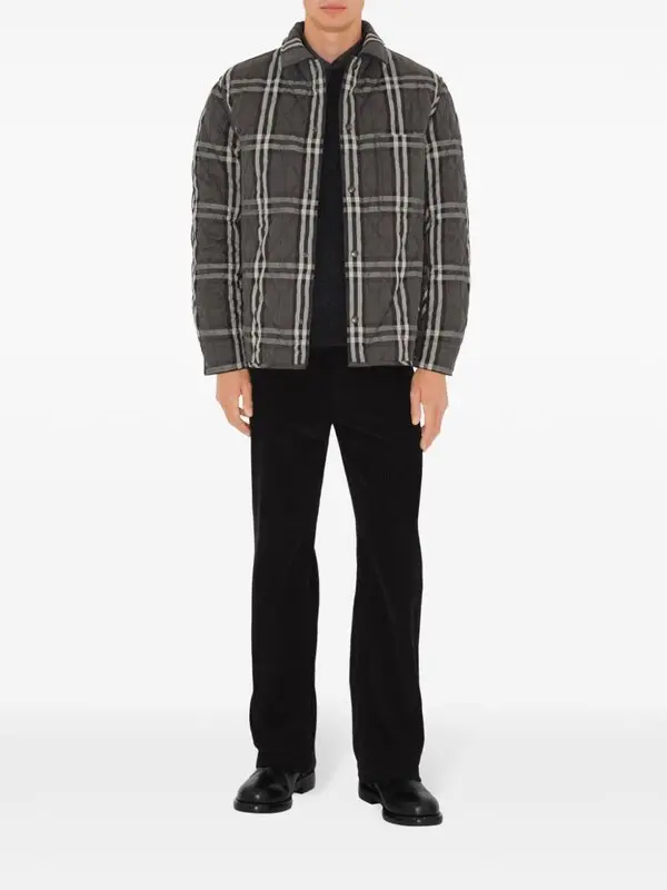 Burberry Reversible Quilted Overshirt - Blue