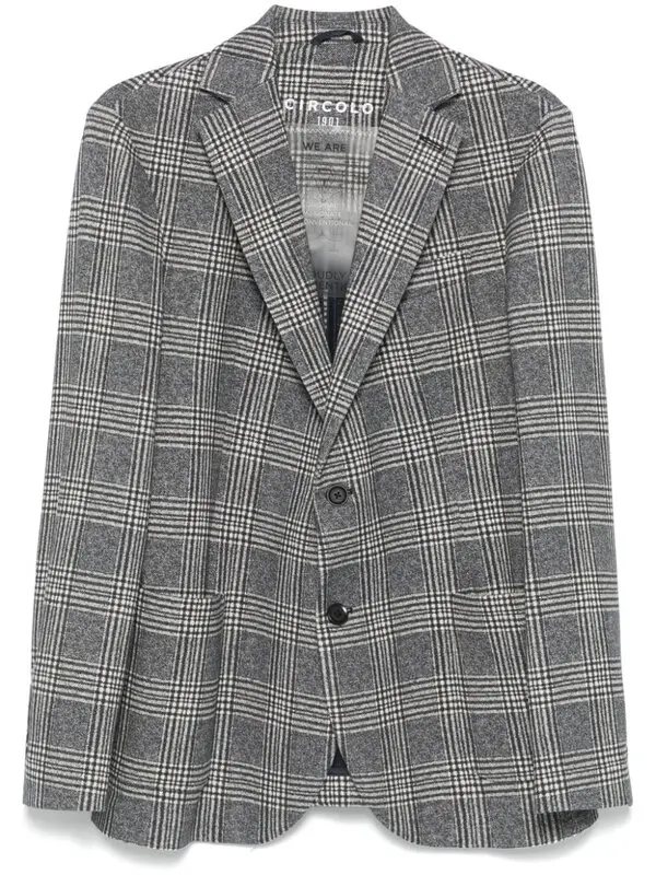 CIRCOLO 1901 Prince-of-wales-check Blazer - Blue