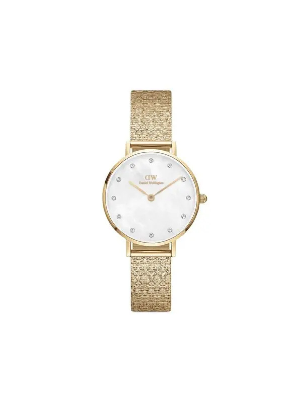 DANIEL WELLINGTON Petite Pressed Studio Lumine 28mm Watch - White