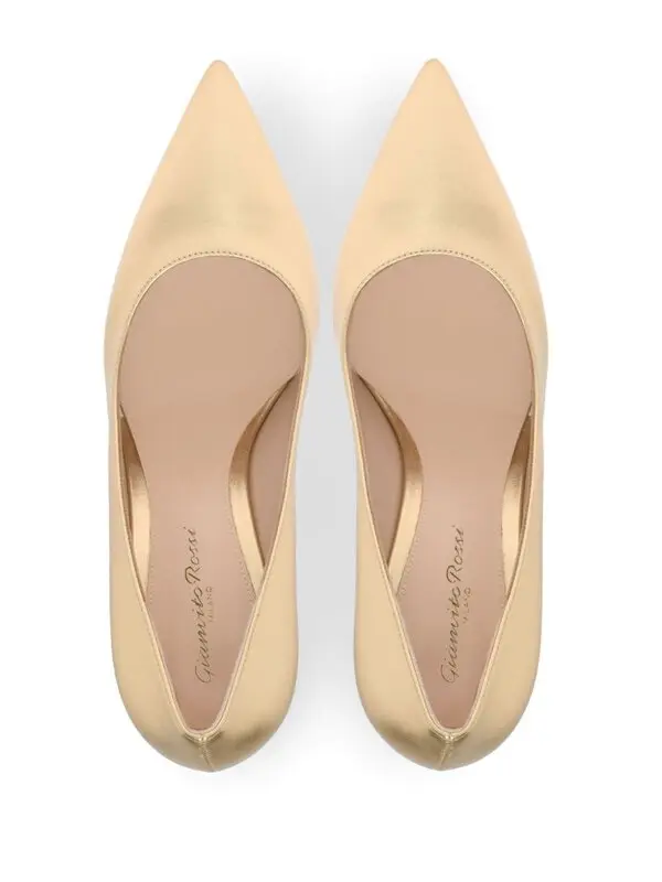 GIANVITO ROSSI 85mm Leather Pumps - Gold
