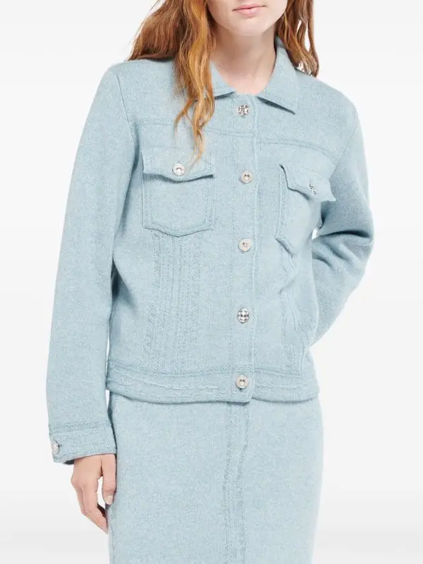 BARRIE Denim-effect Jacket - Blue