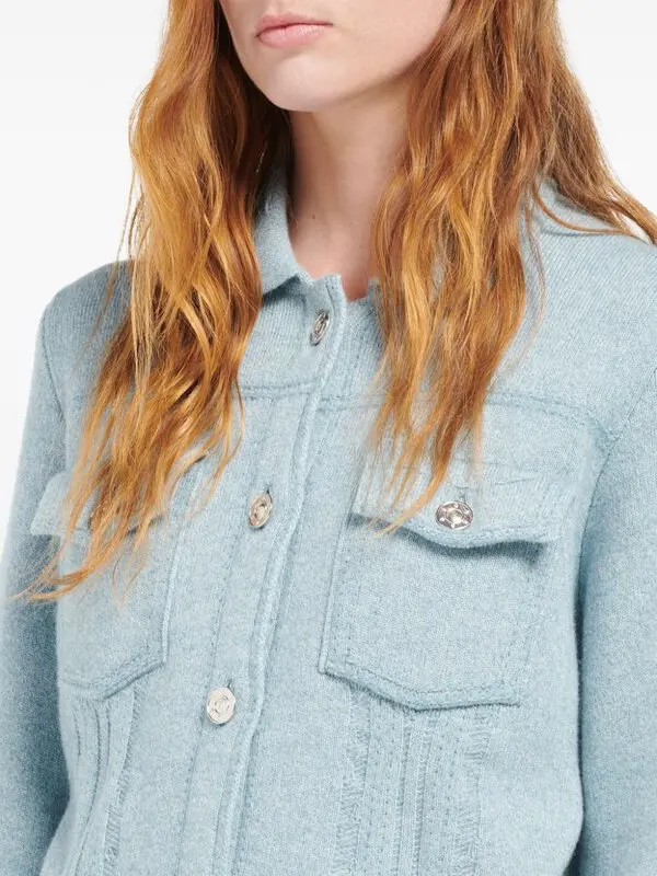 BARRIE Denim-effect Jacket - Blue