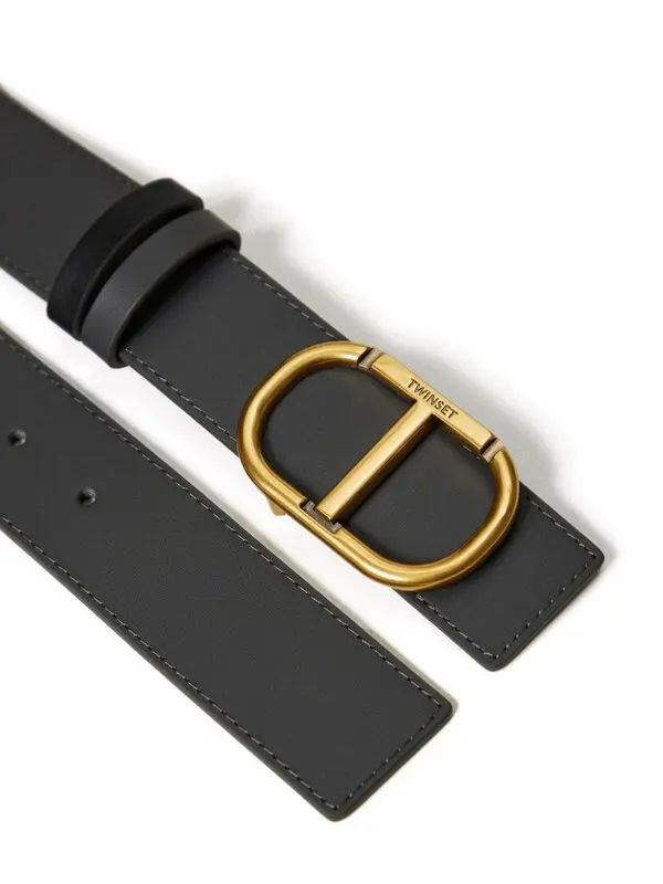 TWINSET Reversible Leather Belt