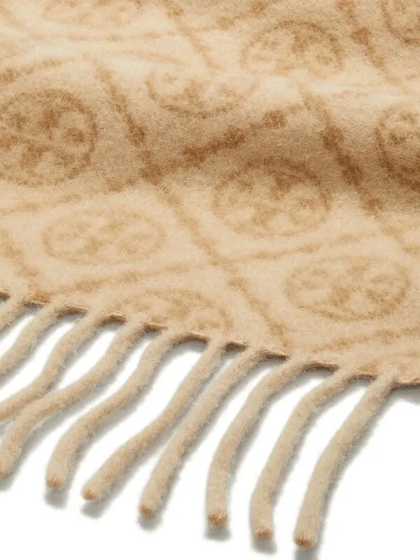 Tory Burch T Monogram Scarf - Neutrals