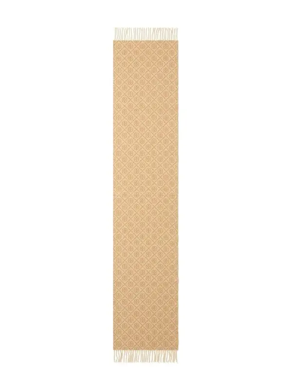 Tory Burch T Monogram Scarf - Neutrals