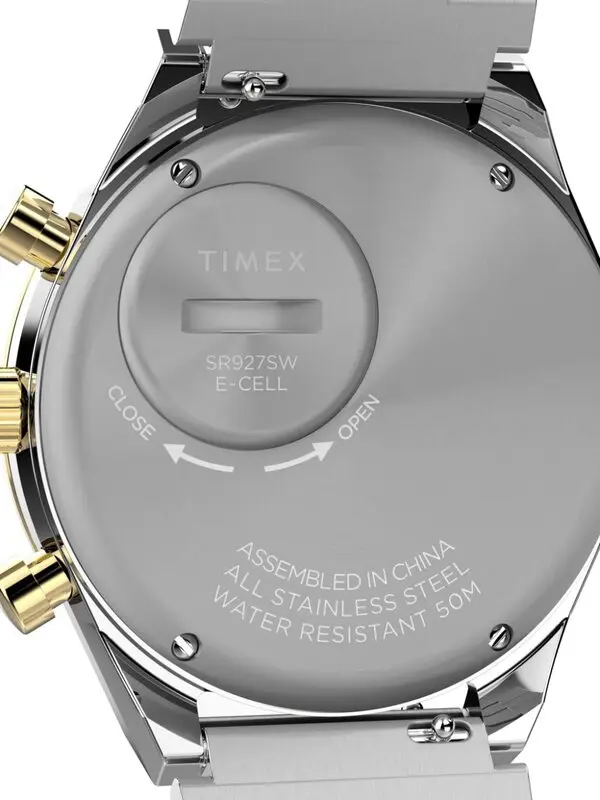 TIMEX Q 40mm Chronograph Watch - Silver