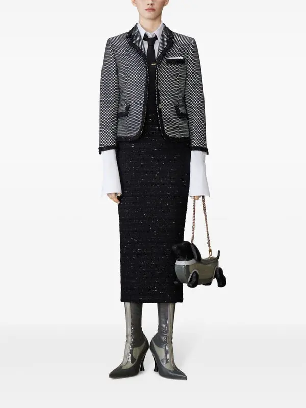 Thom Browne Tweed Pencil Skirt