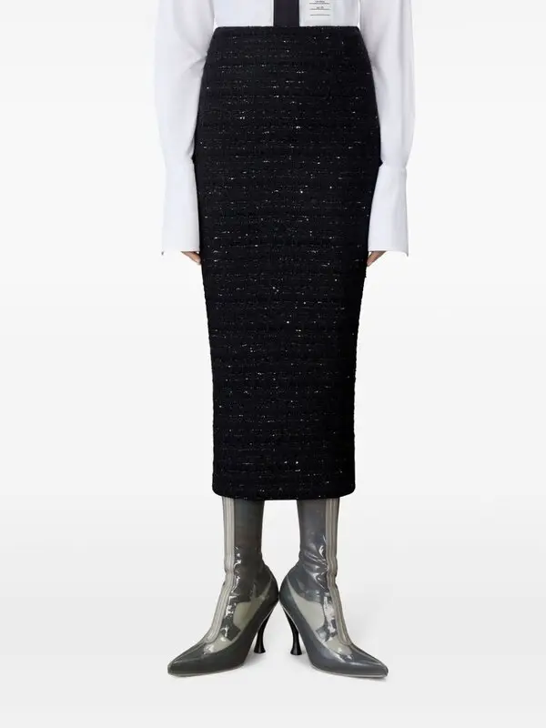 Thom Browne Tweed Pencil Skirt