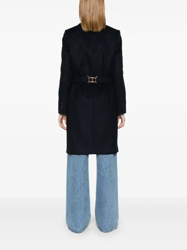 TWINSET Logo-plaque Belted Coat