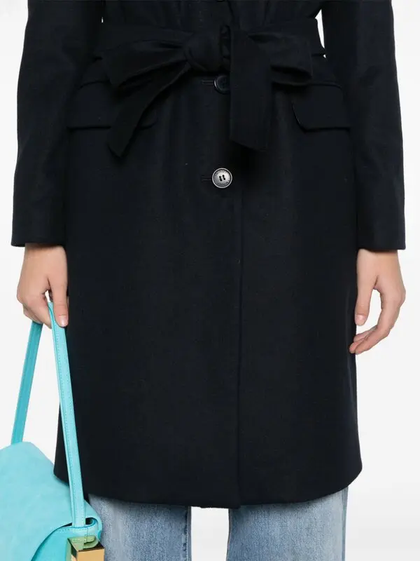 TWINSET Logo-plaque Belted Coat