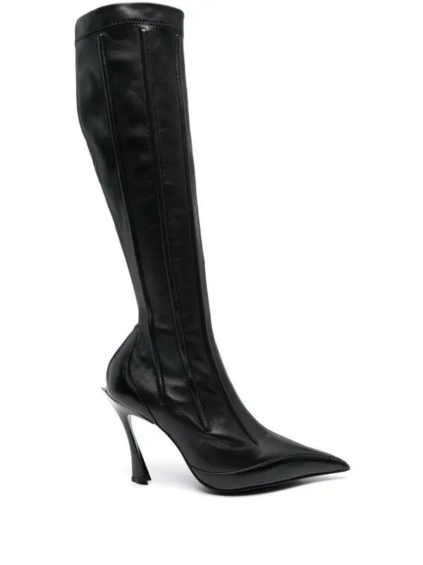 MUGLER 105mm Corset Knee Boots
