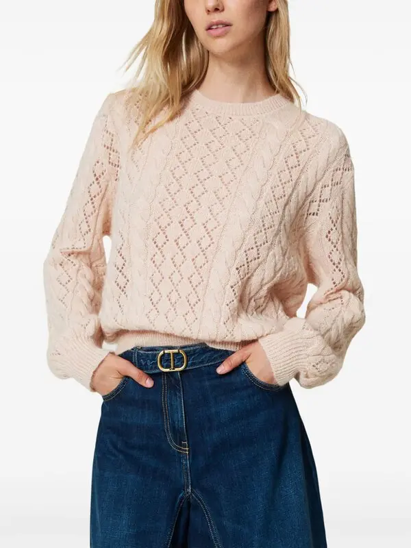 TWINSET Cable-knit Jumper - Neutrals