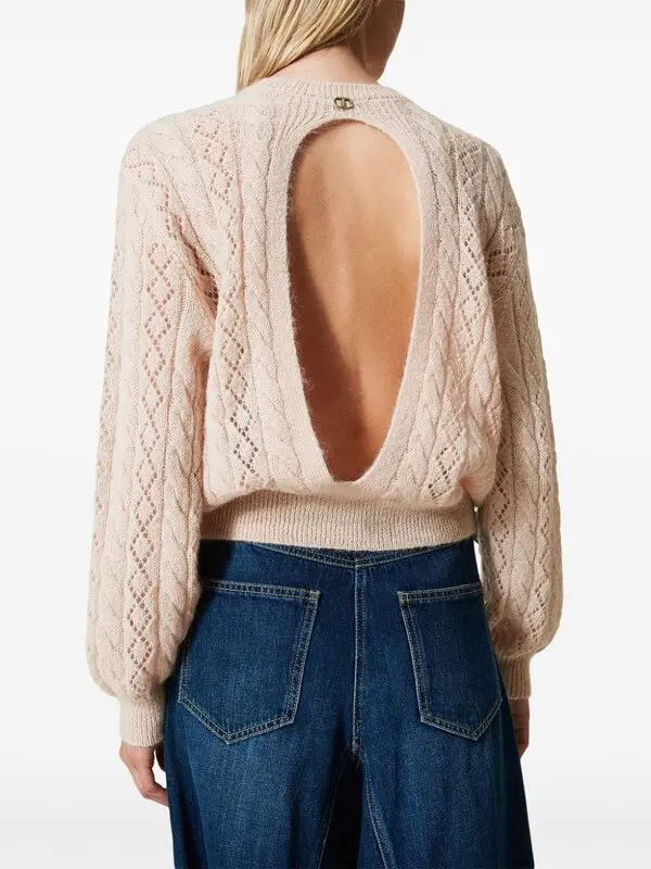 TWINSET Cable-knit Jumper - Neutrals