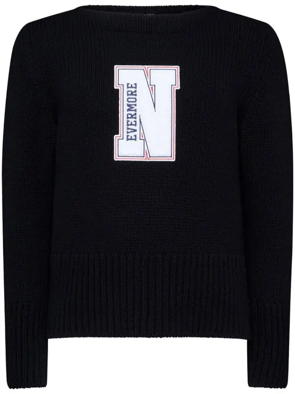 Thom Browne Slogan-print Sweater - Black