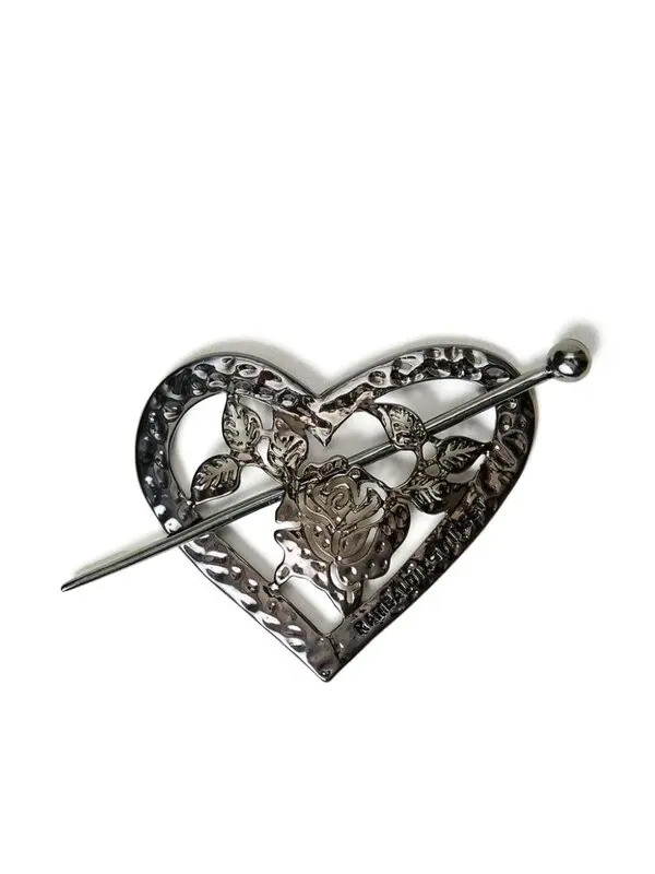 TWINSET Heart-shaped Brooch - Grey