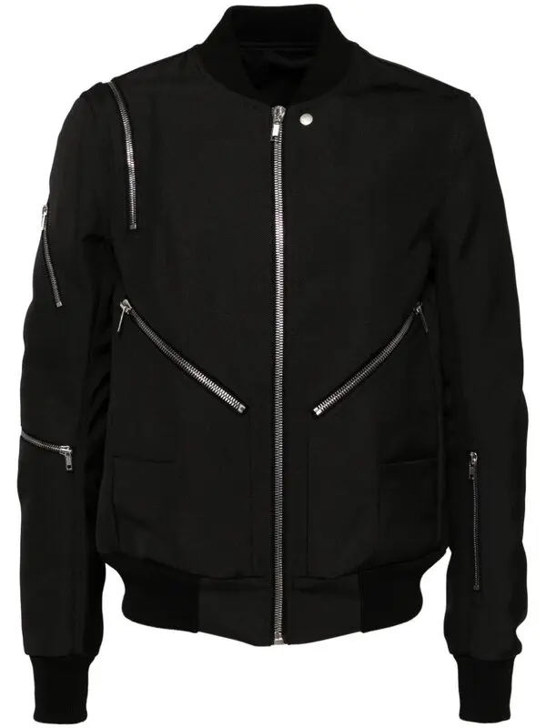 Rick Owens Zip Detailing Bomber Jacket
