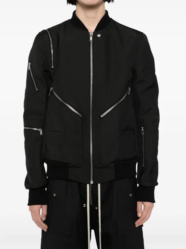 Rick Owens Zip Detailing Bomber Jacket