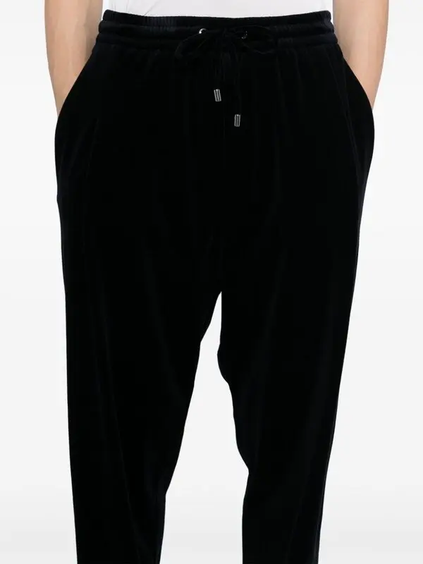 Giorgio Armani Chenille Trousers In Blue 41% Off Editorialist